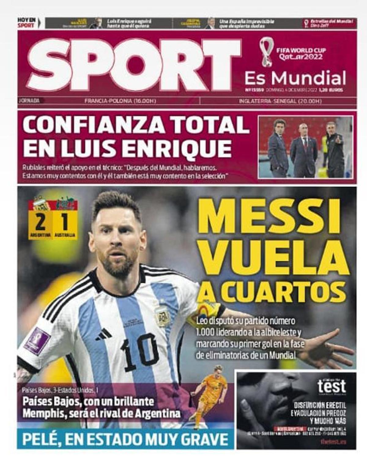 Las portadas, rendidas a Leo Messi
