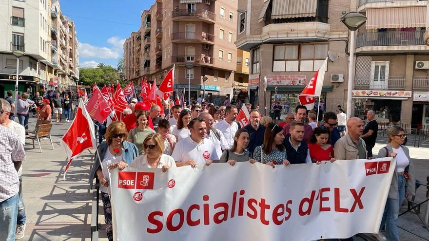 El PSOE destaca durante el Primero de Mayo en Elche la caída del paro y ...