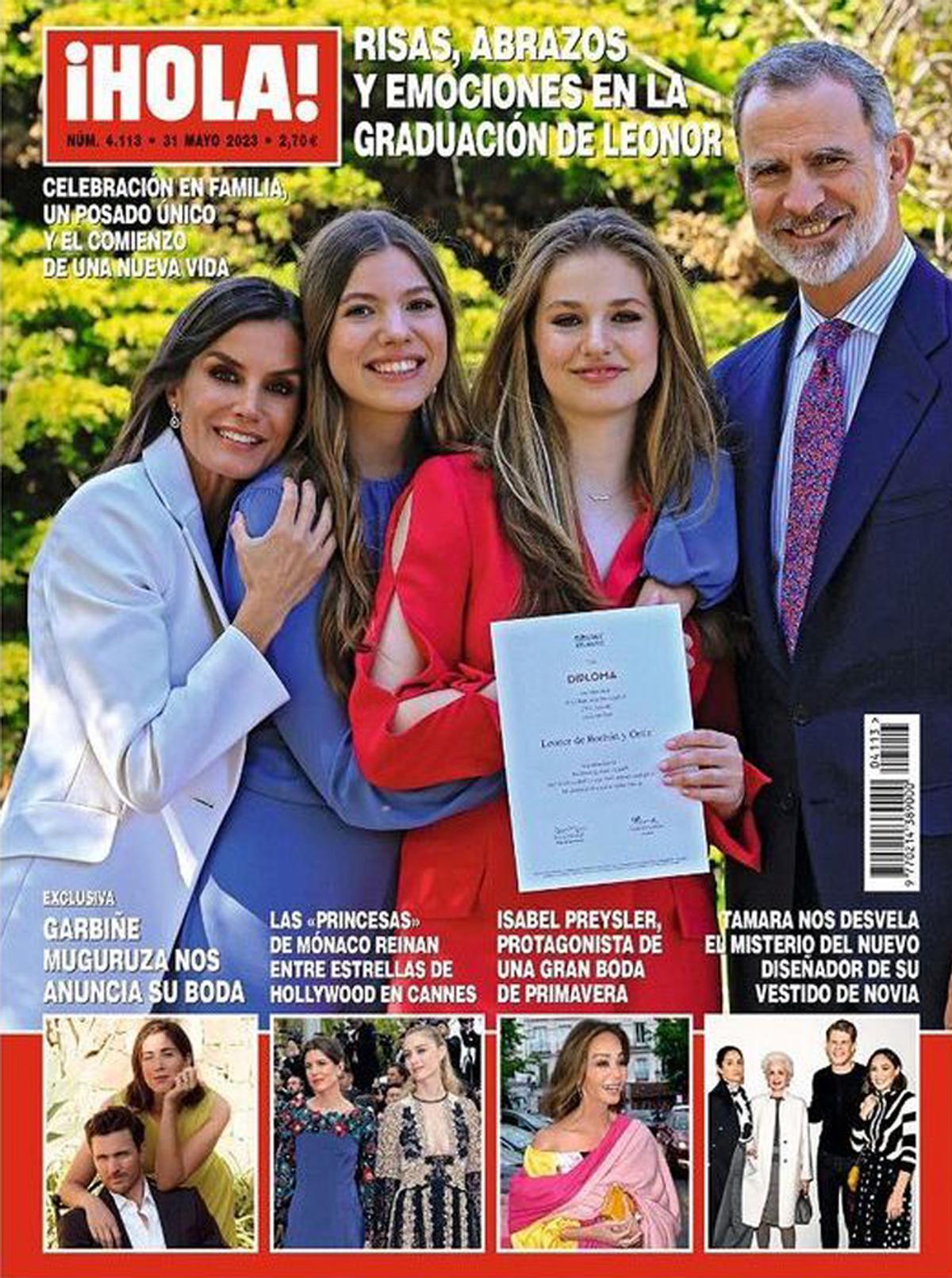 La graduación de la princesa Leonor, en las portadas de '¡Hola!' y 'Semana'