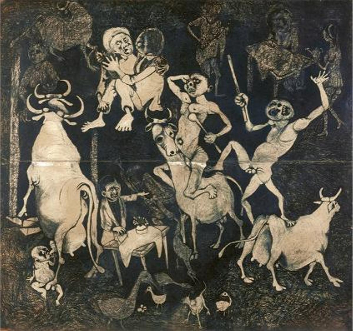 Dumile Feni en el Reina Sofía: el Guernica africano