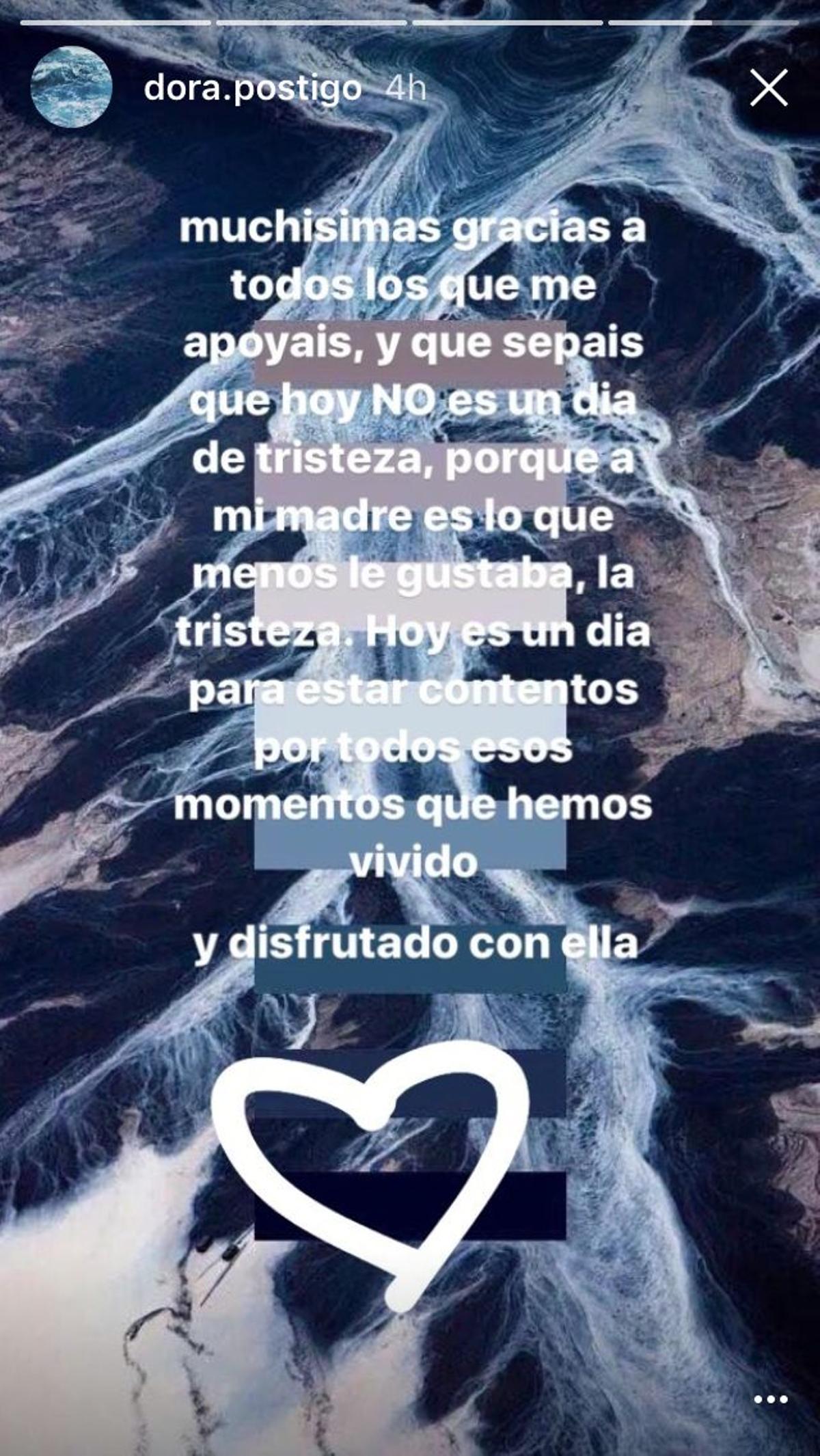 El bonito mensaje de Dora Postigo, hija de Bimba Bosé, a su madre - Cuore