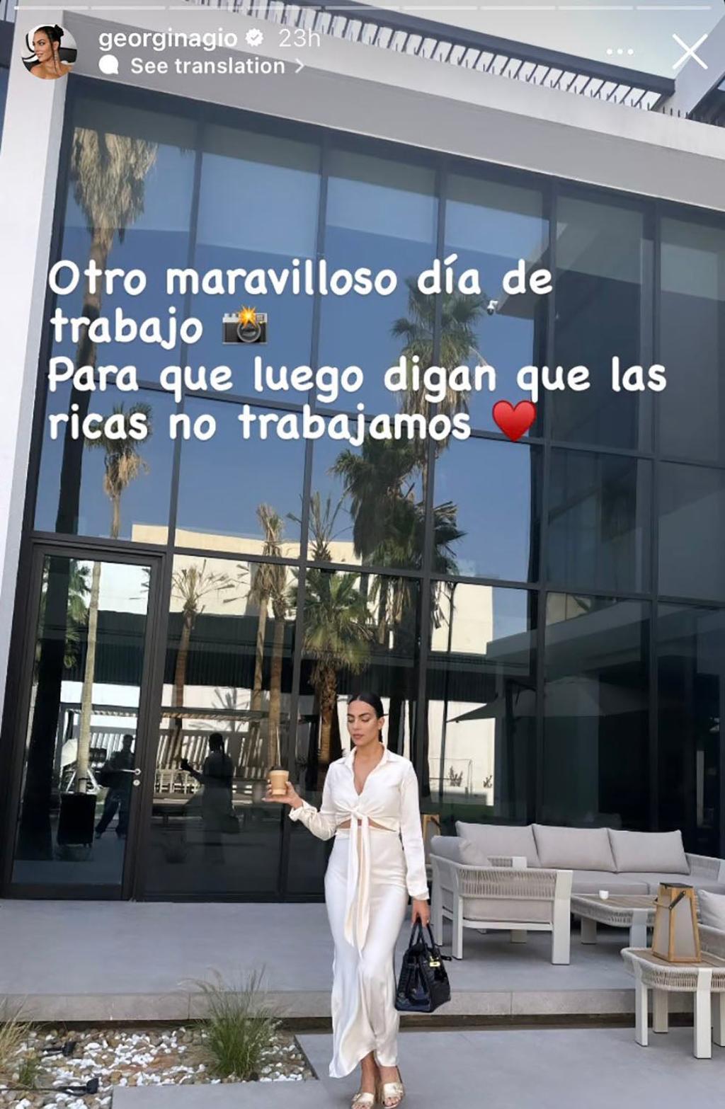 El surrealista mensaje de Georgina Rodríguez que ha indignado a las ...