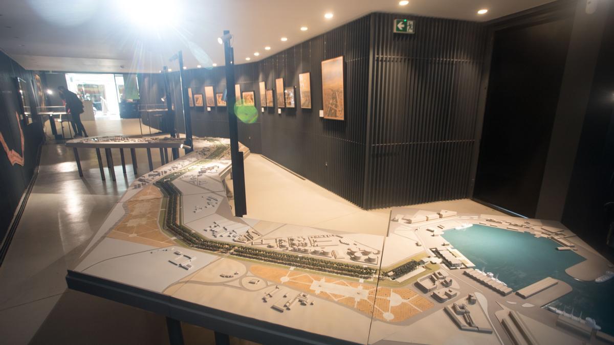 València rescata la maqueta monumental del Jardín del Turia de Bofill