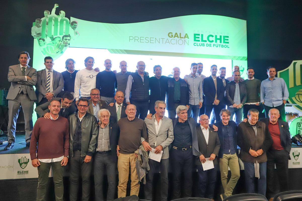 Pasión por la franja verde en la Gala del Centenario del Elche ...