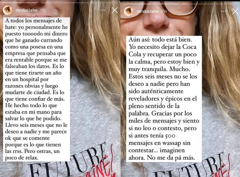 LUCÍA BE ESTAFA | Acusan de estafa a Lucía Be tras anunciar el cierre ...