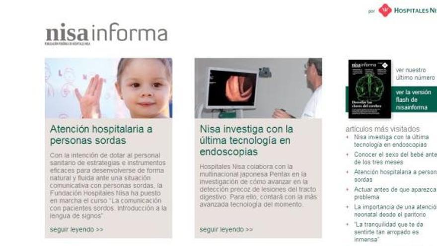Nace www.nisainforma.es, la revista de Hospitales Nisa en formato blog