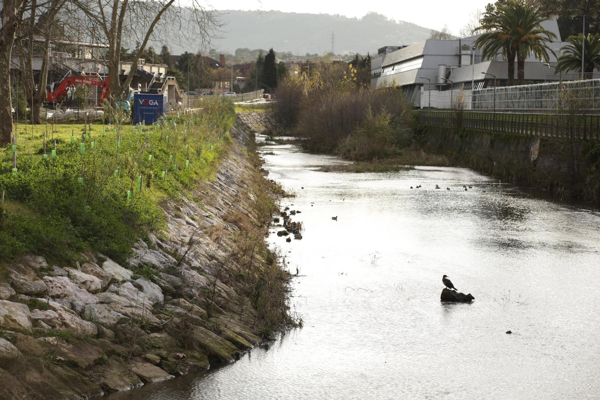 El avance de las obras de renaturalización del río Piles, en imágenes