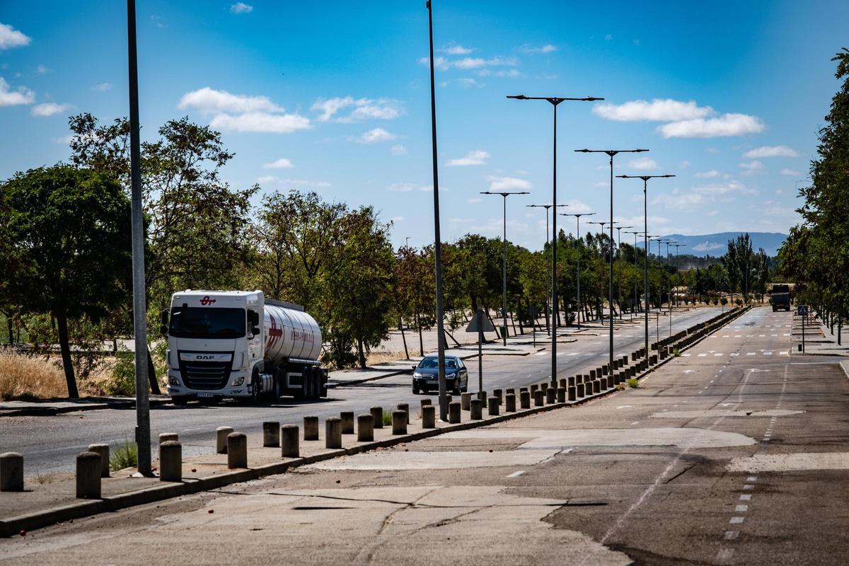 El puente de la Ronda Sur sobre el Guadiana pasa la prueba de carga
