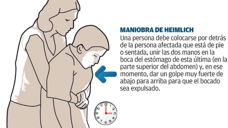 La policía salva con la 'maniobra de Heimlich' a una mujer que se ...