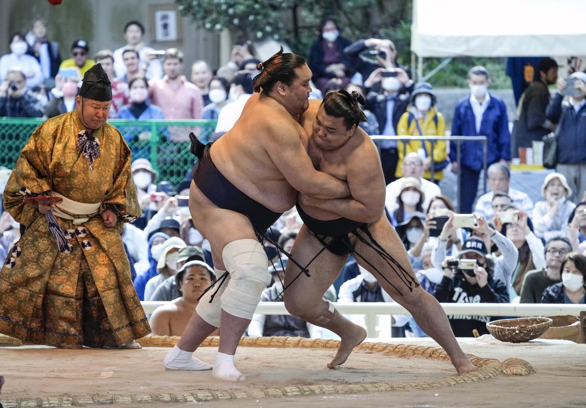Torneo anual de sumo Honozumo en Tokio | FOTOS