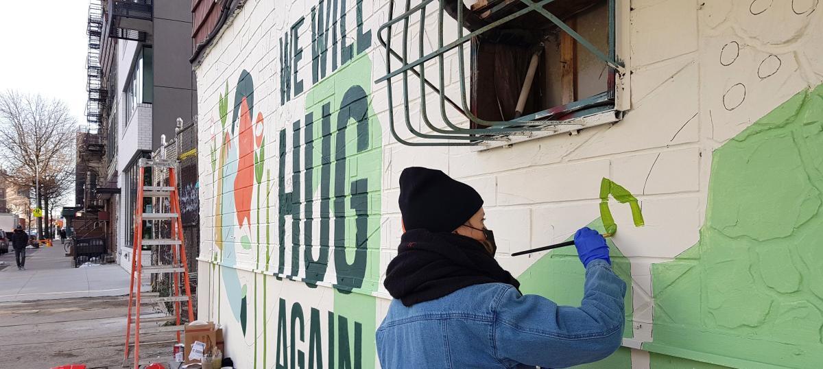 La artista urbana viguesa Vanesa Álvarez infunde esperanza a Nueva York ...