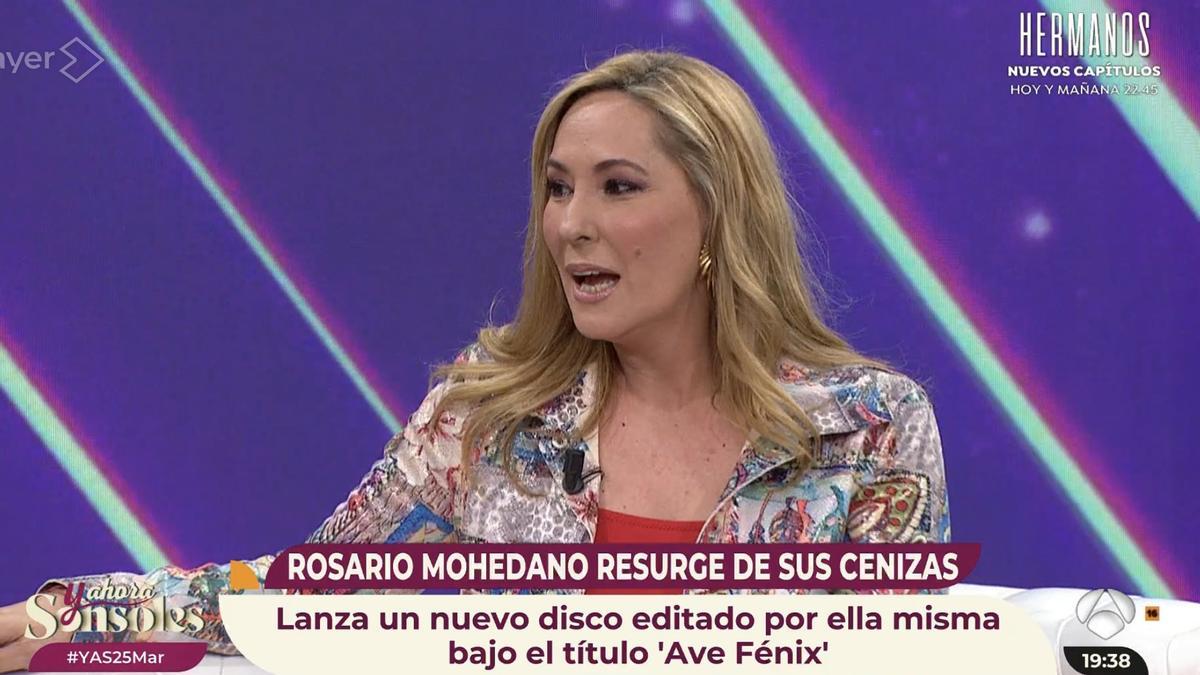 Rosario Mohedano vuelve a televisión con su nuevo single relatando el ...