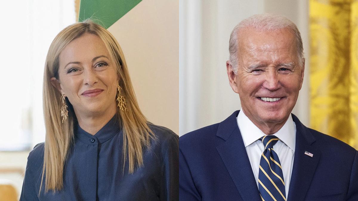 Meloni acude hoy a la Casa Blanca para reunirse con Biden