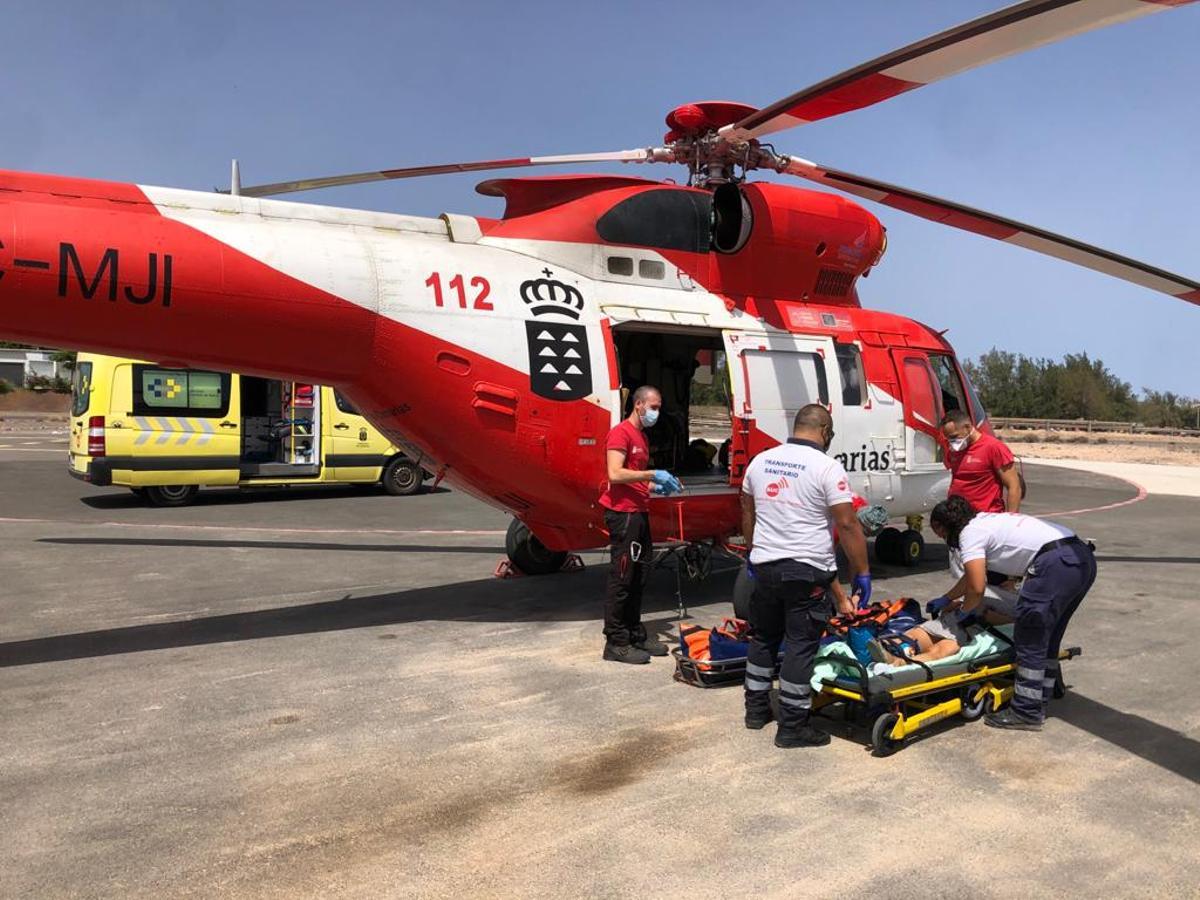 Rescatan a una senderista en apuros en el Roque Nublo