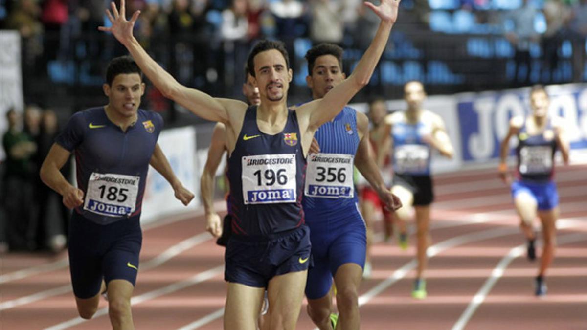 Marc Alcalá, subcampeón de España absoluto 'indoor' en 1500 metros
