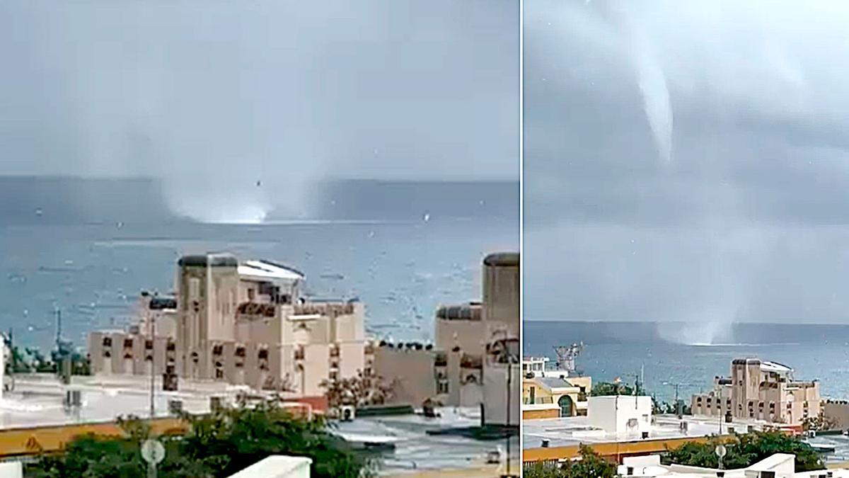 VÍDEO TROMBA MARINA | Una tromba marina se forma en la costa de Marbella como consecuencia de la ...