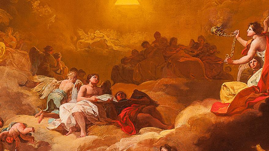 El Τρίγωνον y el Τετραγράμματον en el Coreto del Pilar