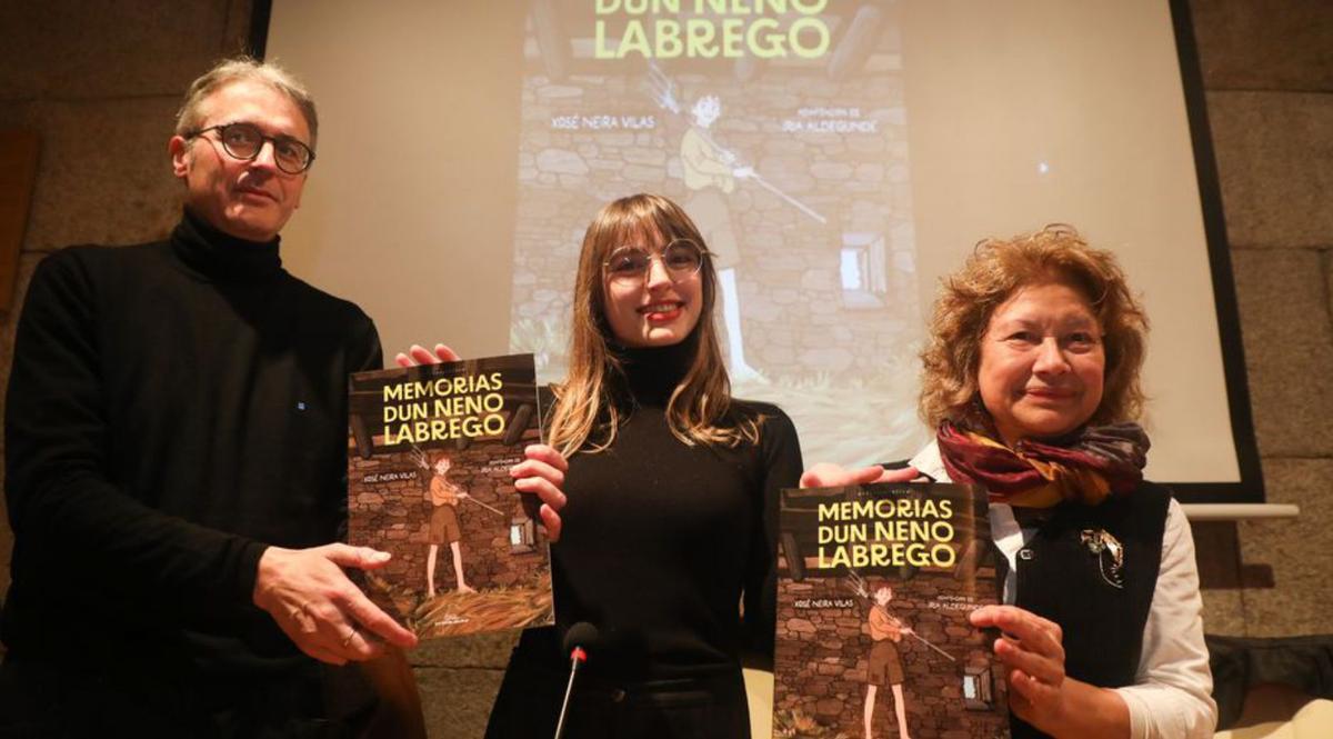 Iria Aldegunde presenta o cómic de ‘Memorias dun neno labrego’