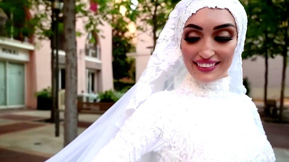 La novia libanesa que fue sorprendida por la explosión en Beirut
