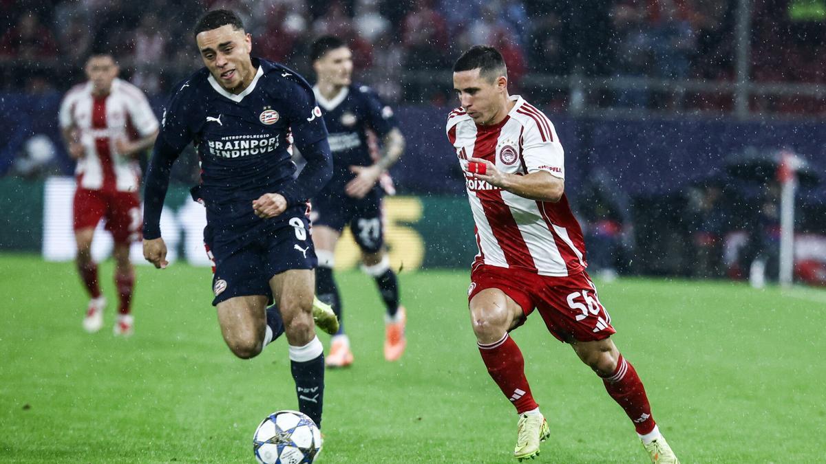 Olympiacos - PSV de la Champions League | Ricardo Pepi amarga a Mendilibar