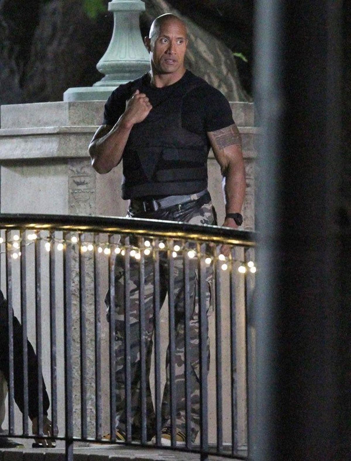 Dwayne 'The Rock' Johnson y Aaron Paul ruedan juntos en Boston - Cuore