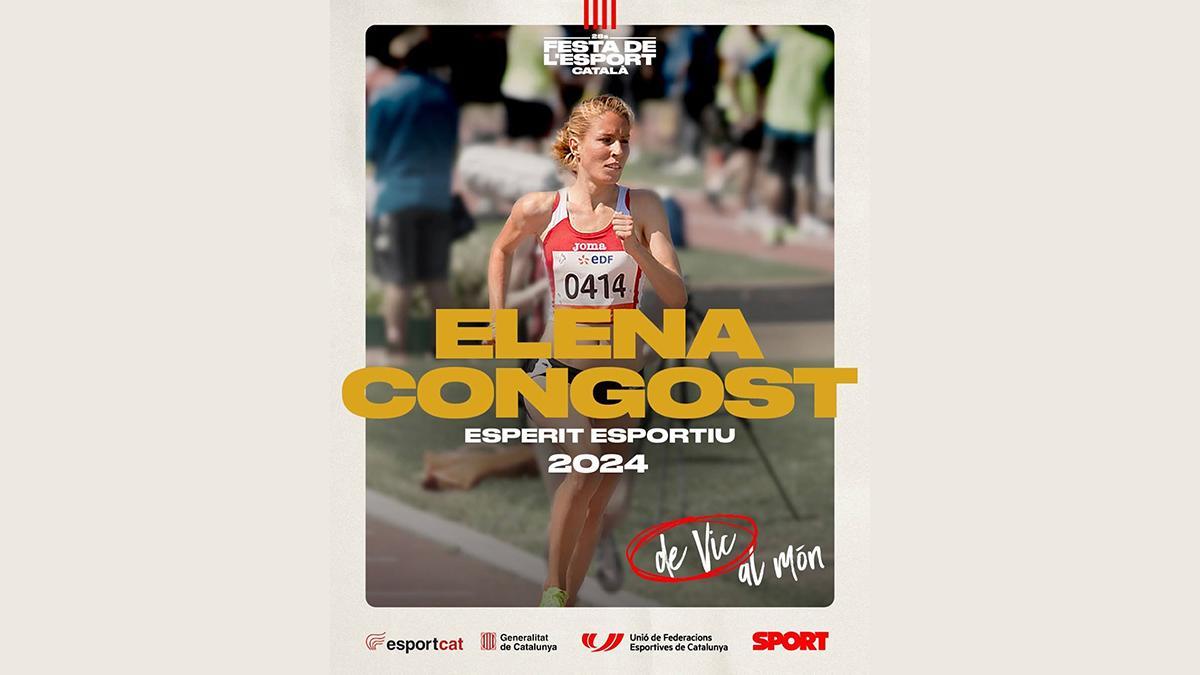 Elena Congost, Premio espíritu deportivo