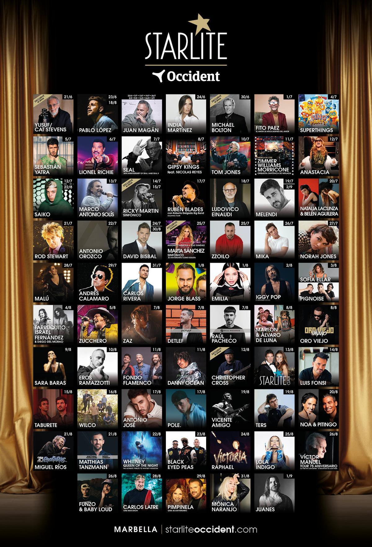 Raphael, David Bisbal, Lola Índigo y Mónica Naranjo: calendario con ...