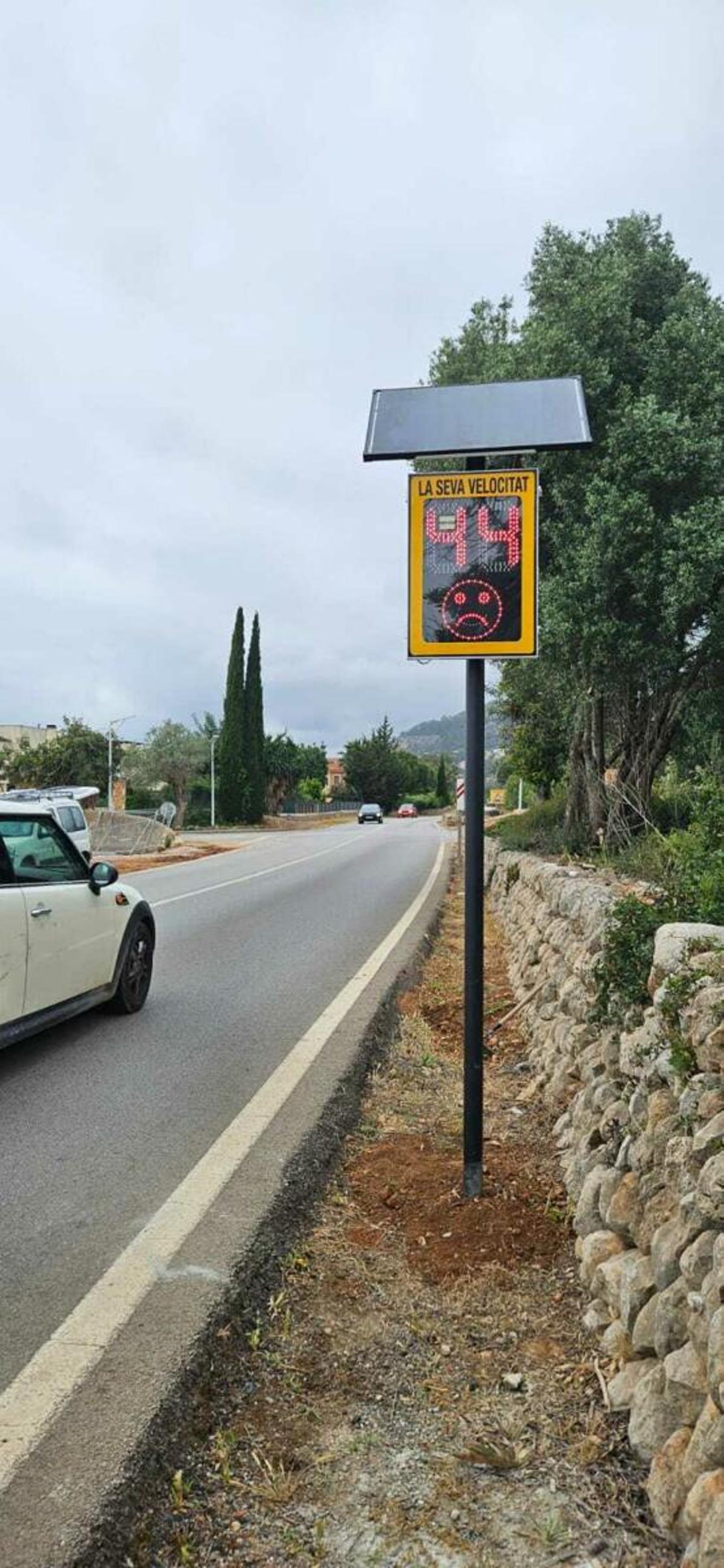 FOTOS | Nuevos radares luminosos en las carreteras de Bunyola