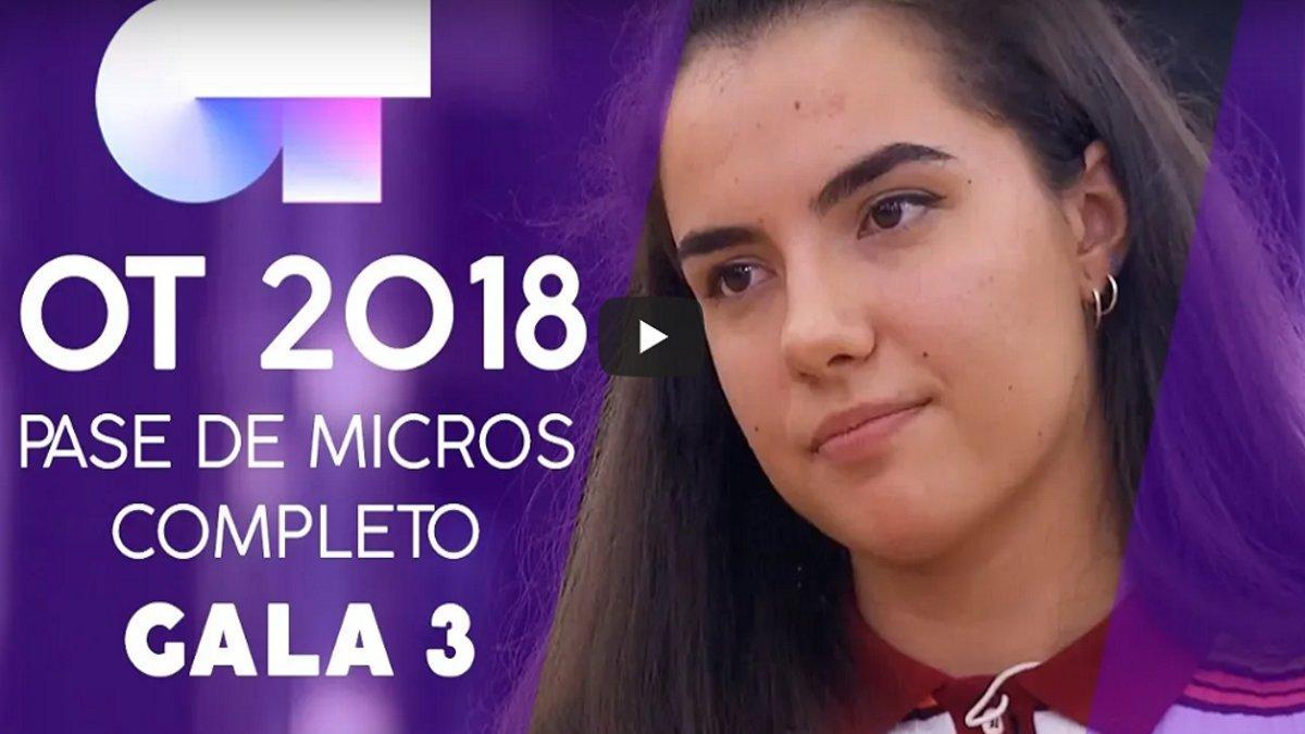 Así fue el primer pase de micros para la Gala 3 de OT