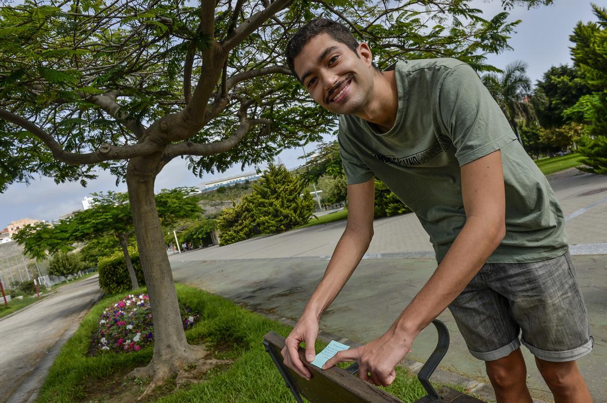 Jeziel Ruiz y sus mensajes positivos alrededor de la ciudad
