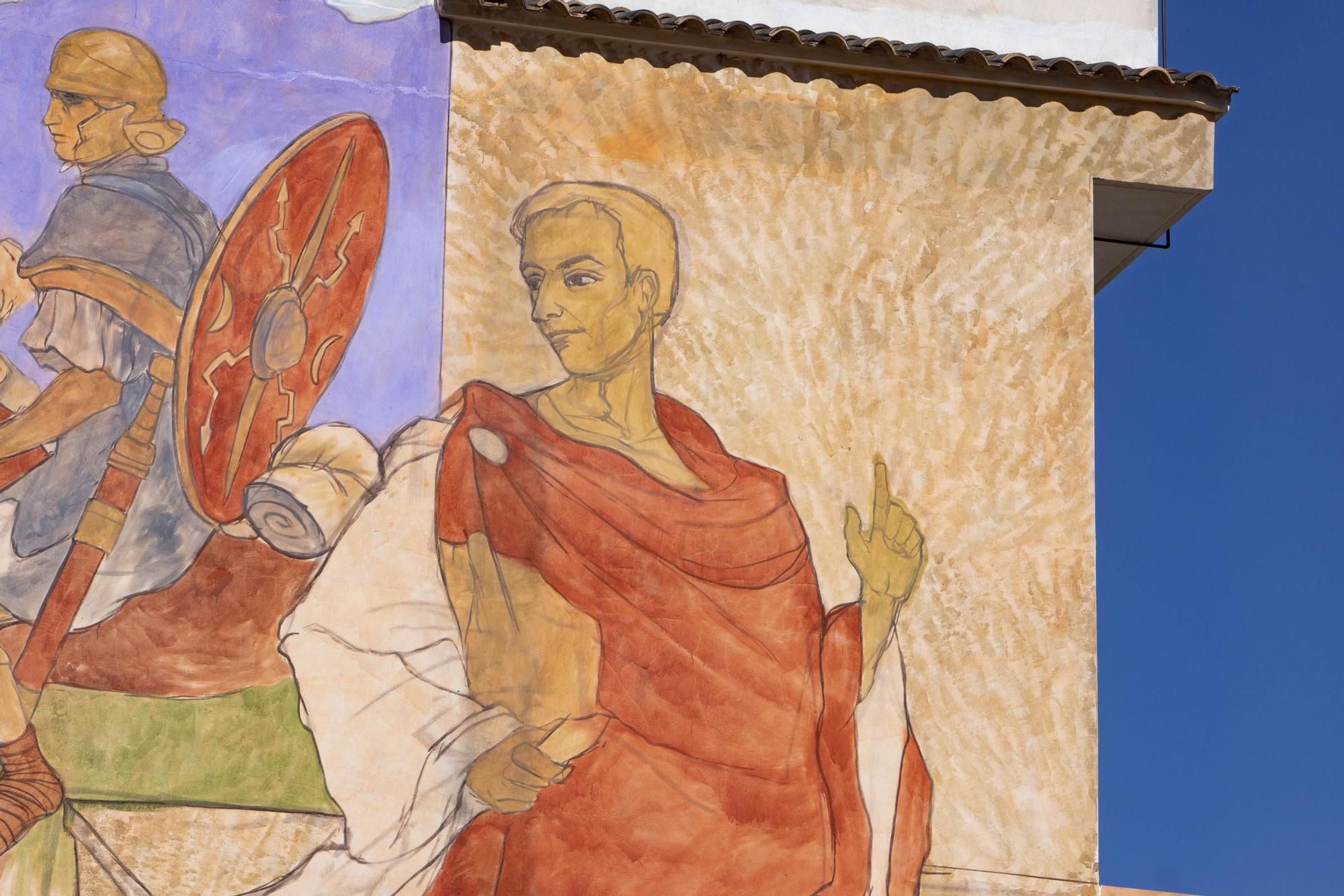 Toni Espinar dedica su nuevo mural en Xàtiva al ninfeu romà del Parc de ...