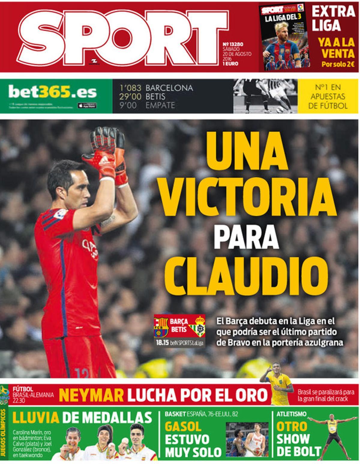 Ya Ha Salido La Portada De Sport