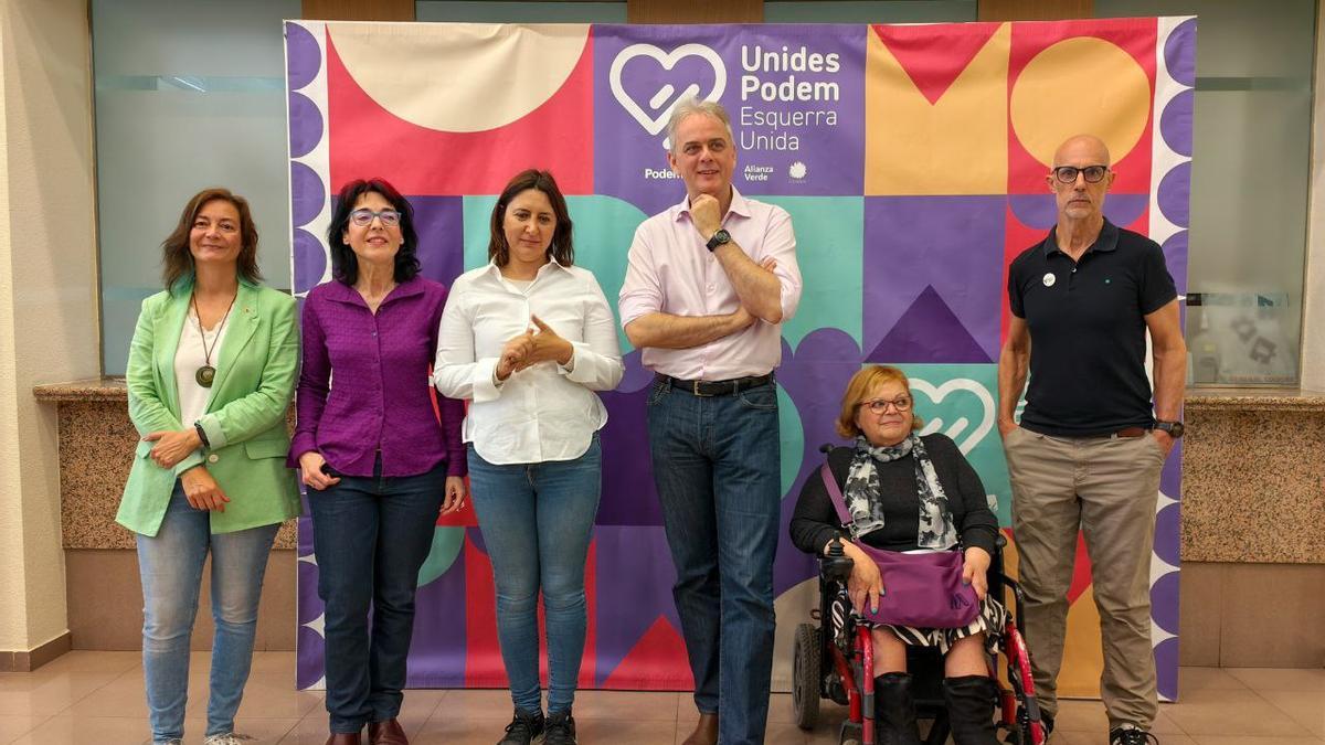 Unides Podem presenta su lista en Castelló y pone el foco en las políticas de vivienda