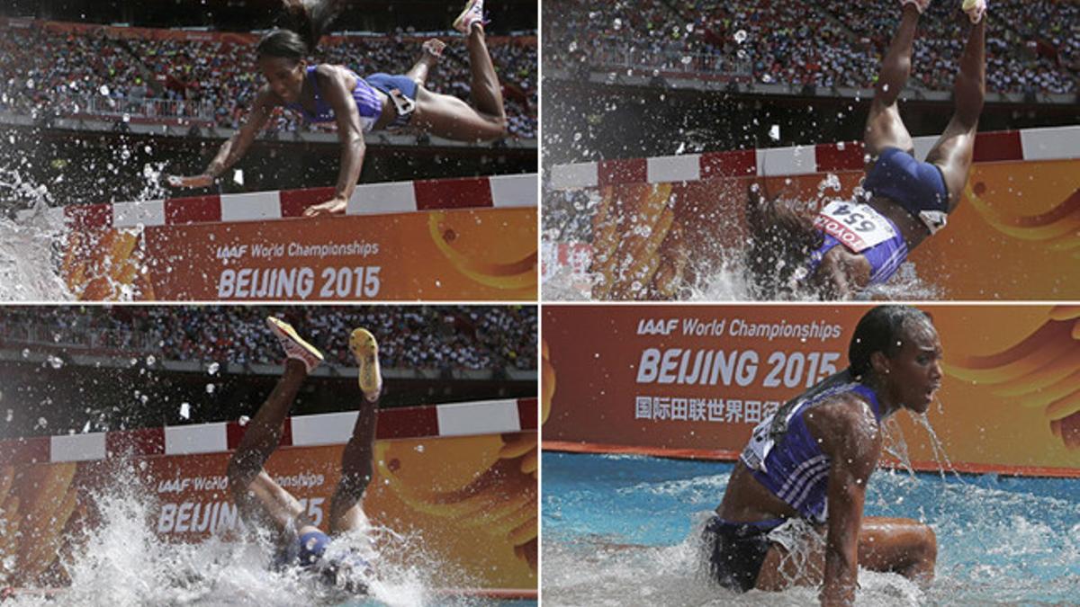 El curioso chapuzón de Rolanda Bell en los Mundiales de Pekín 2018