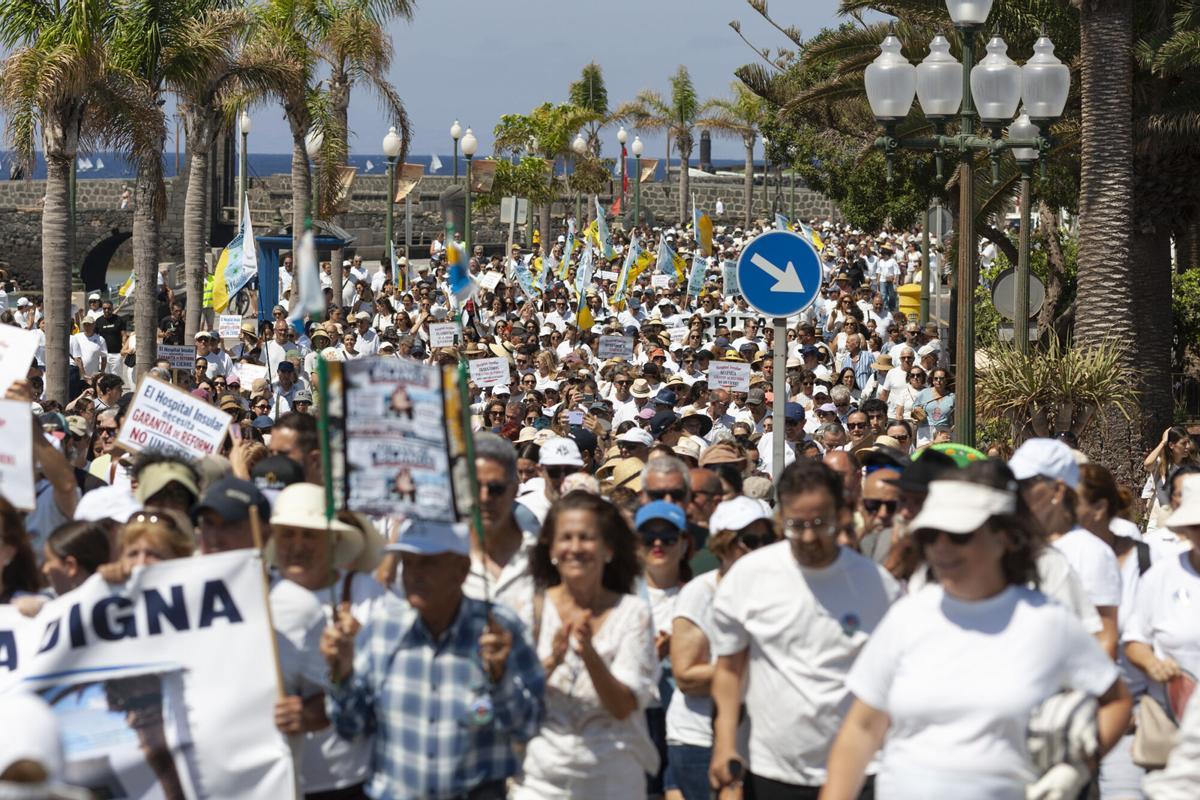 Manifestación por la continuidad del Hospital Insular de Lanzarote
