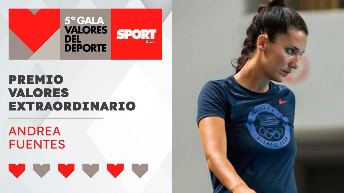 Andrea Fuentes, Premio Valores Extraordinario