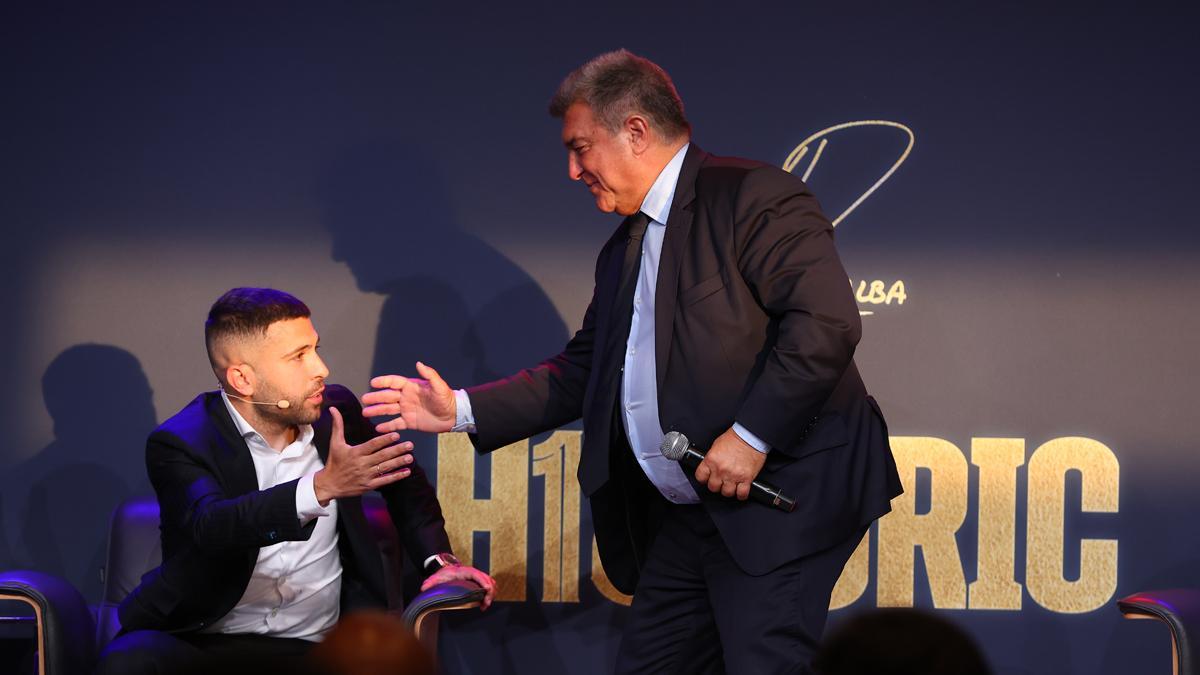 Joan Laporta: Jordi Alba has helped Barca financially