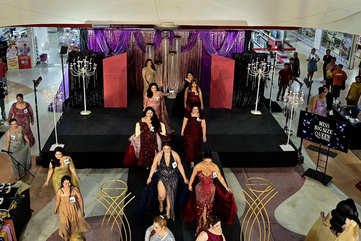 Concurso de belleza Miss talla grande en Bangkok | FOTOS
