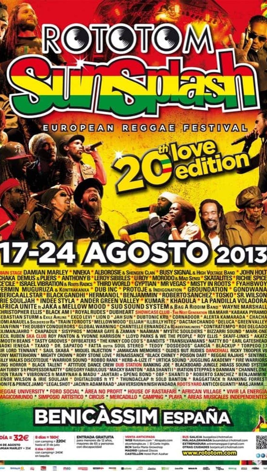 La historia del Rototom a través de sus carteles