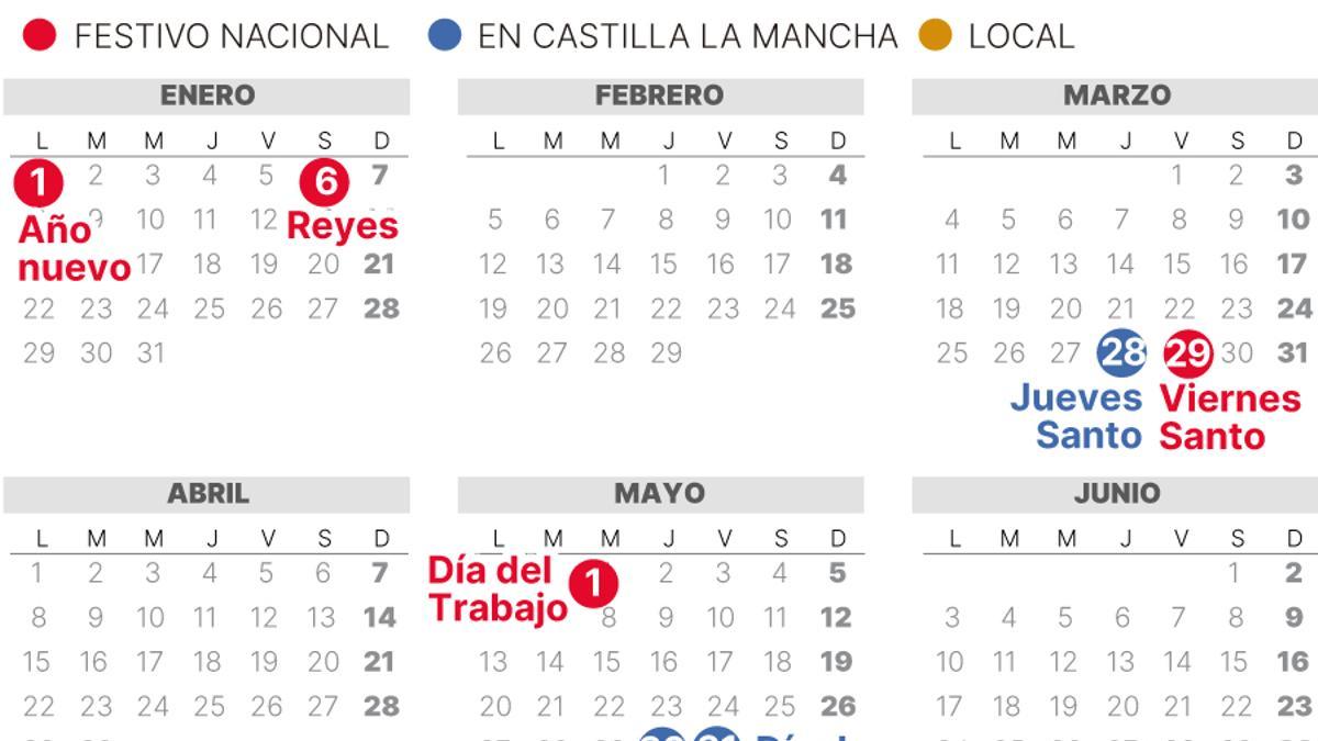 Calendario Laboral De Castilla La Mancha De 2024 Con Festivos