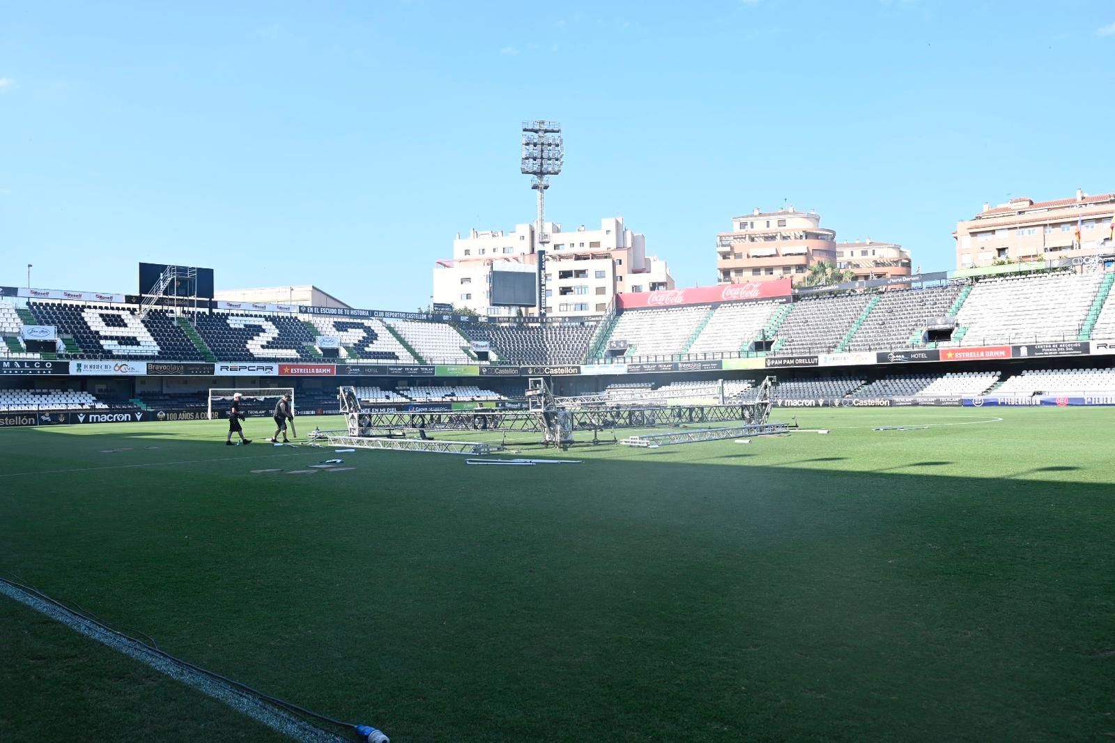 Los preparativos de Castalia, en imágenes: el dispositivo en el estadio ...