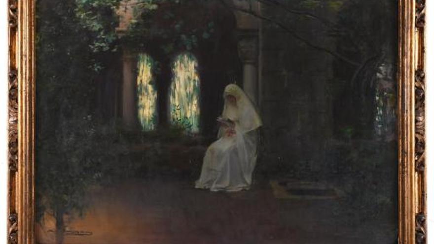 El quadre de Ramon Casas pintat a Sant Benet que subhastava la firma ...
