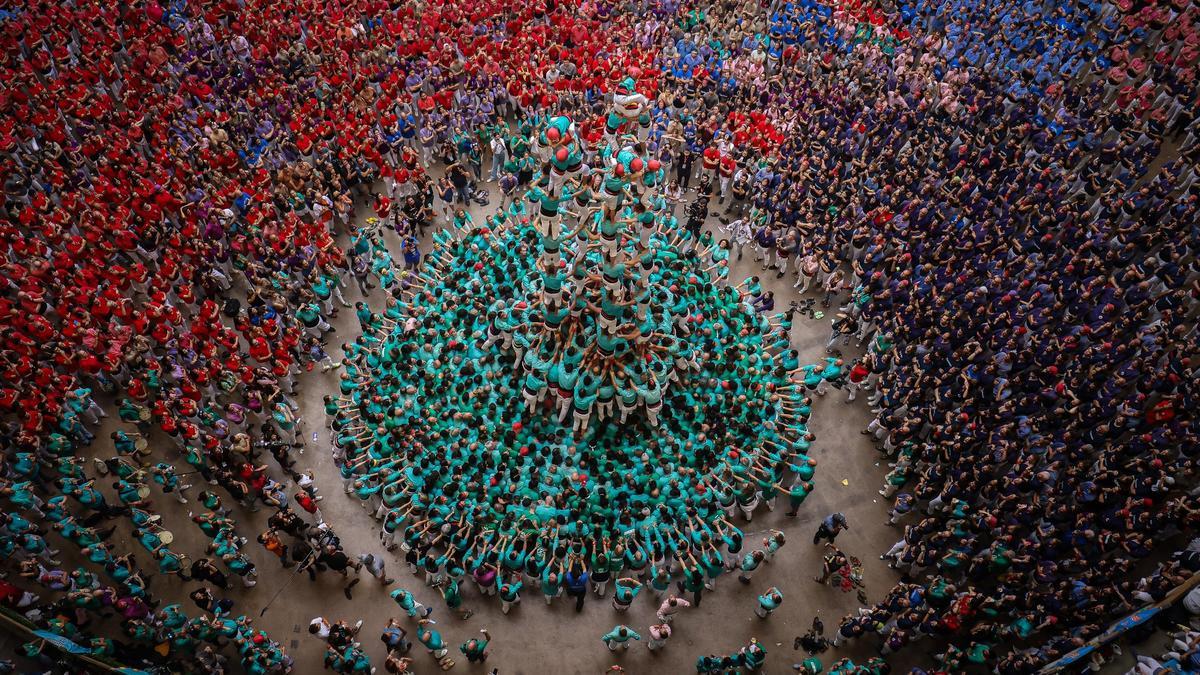 Los Castellers de Vilafranca revalidan el título y se imponen en el Concurso de Castells de ...