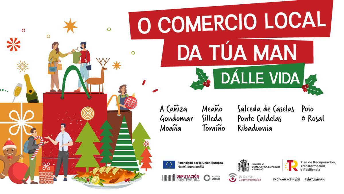 “Da túa man” impulsa o comercio de proximidade este Nadal