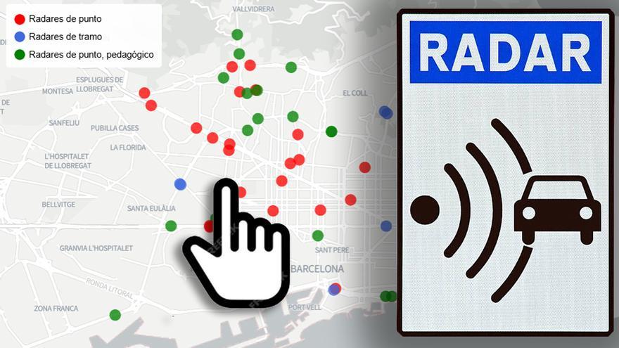 Mapa de radars a Barcelona 2025: ubicació i els que més multen
