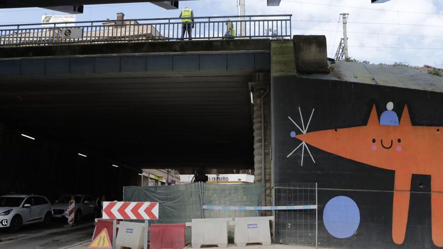 La ampliación del puente de Nicolás Soria, en Oviedo, "viento en popa ...