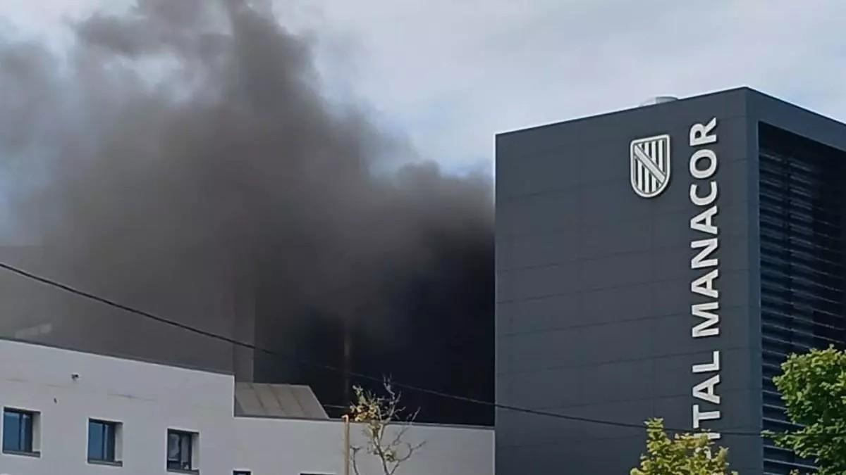 Feuer im Krankenhaus von Manacor: Mehrere Bereiche geräumt