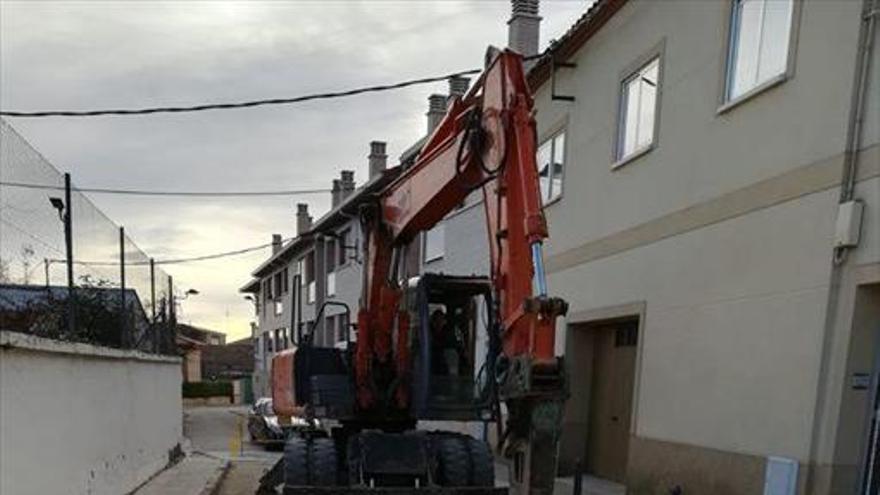 Avanzan las obras en la calle Domínguez Remón