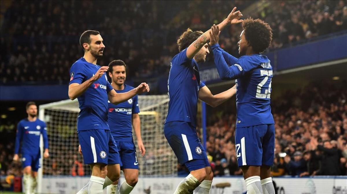 Resumen y goles del Chelsea - Hull (4-0) de octavos de FA Cup