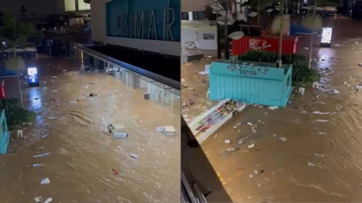 BONAIRE INUNDADO | El centro comercial Bonaire, completamente inundado